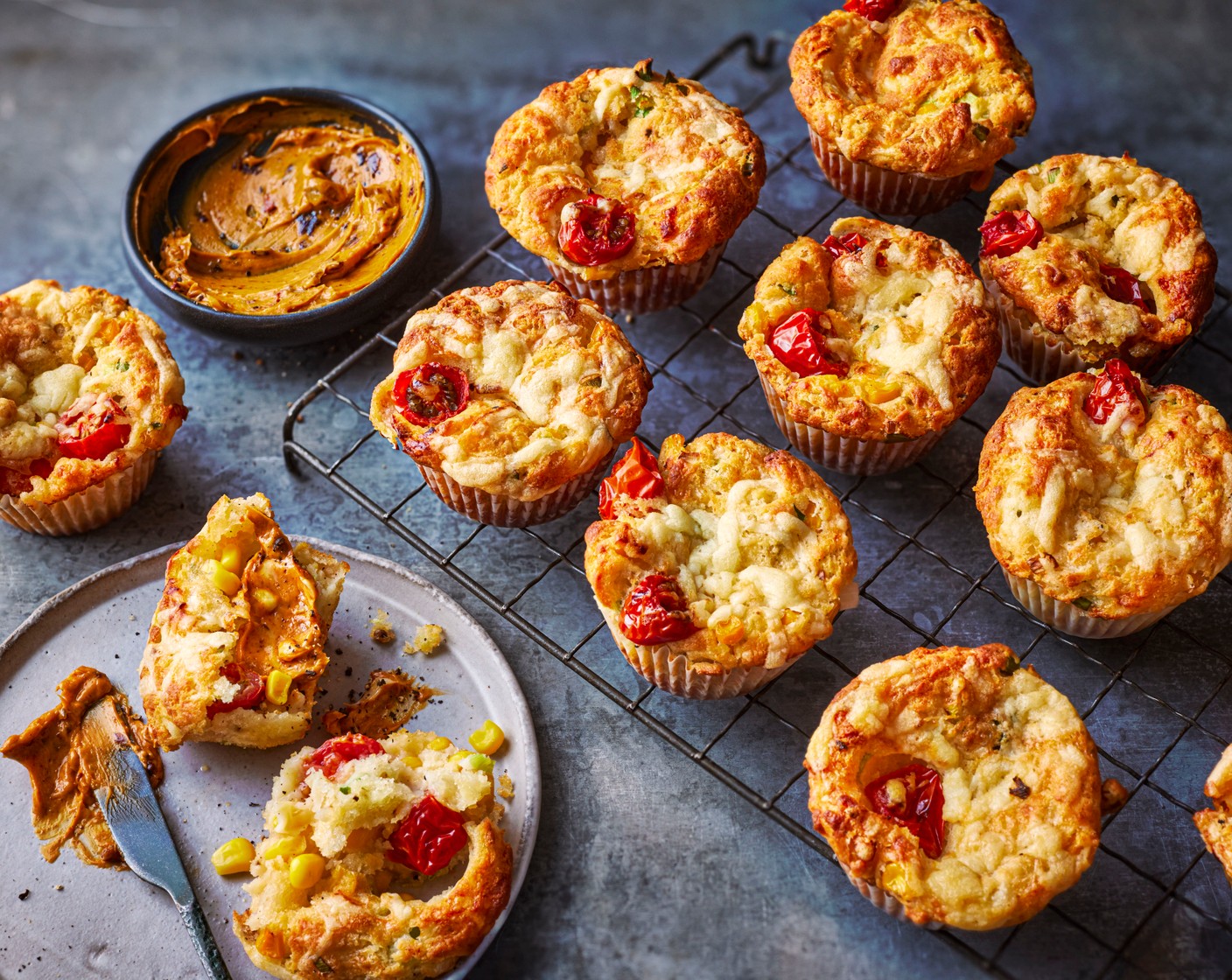 Cheesy Corn Muffins with Chipotle Butter | Recipes | M&S Recipe | M&S
