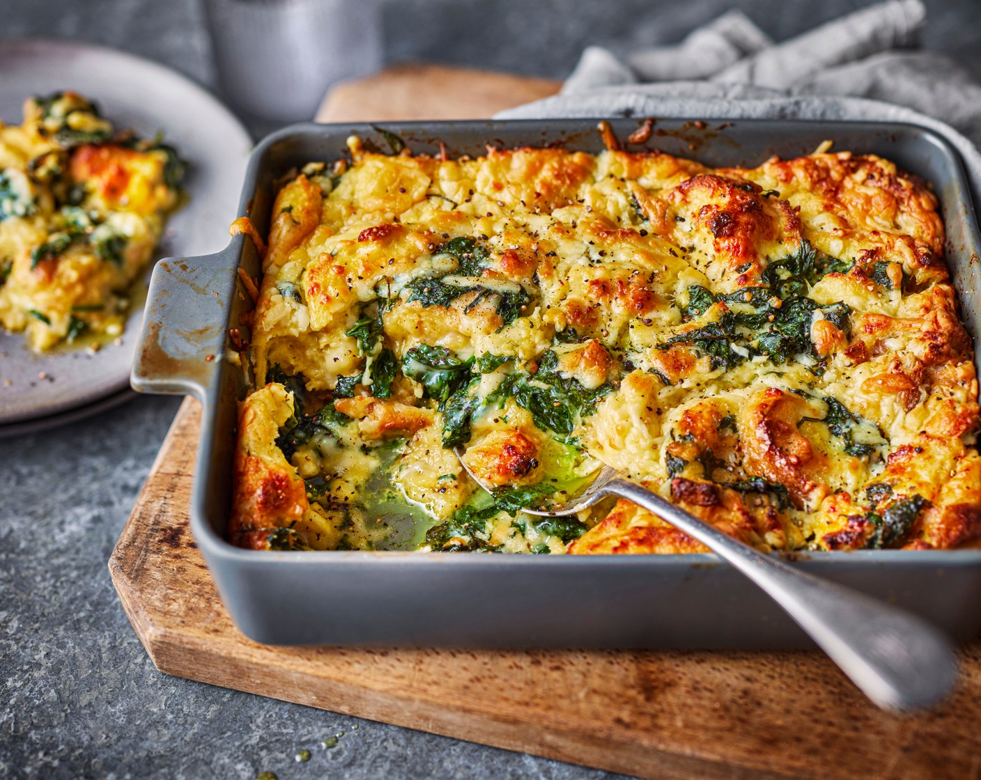 Spinach and Cheese Strata | Recipes | M&S Recipe | M&S