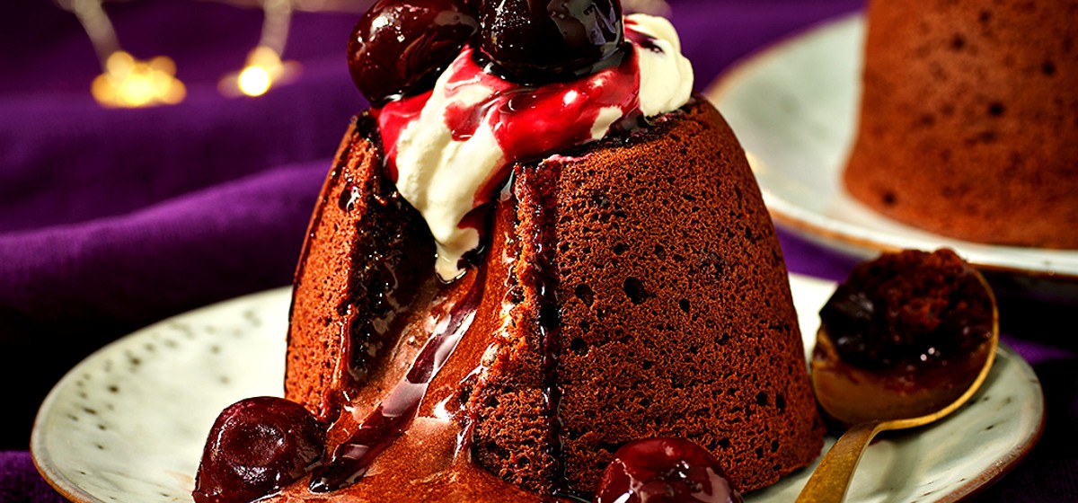 Black Forest Chocolate Lava Cake | Recipes | M&S Recipe | M&S