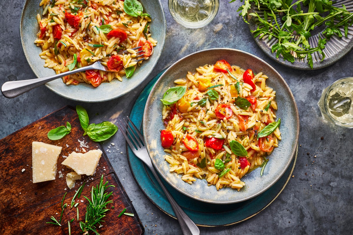 Summer Tomato Orzotto | Recipes | M&S Recipe | M&S