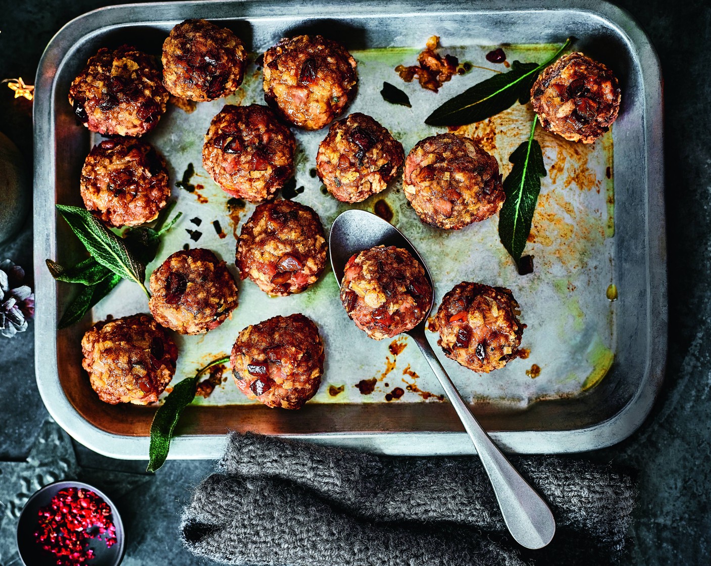 Pork, sage and chestnut stuffing balls Recipe | M&S