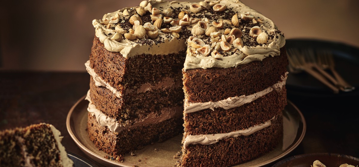 Hazelnut mocha cake Recipe | M&S