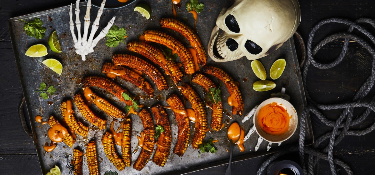 Seriously Spooky and Smoky Sweetcorn Ribs | Recipes | M&S Recipe | M&S
