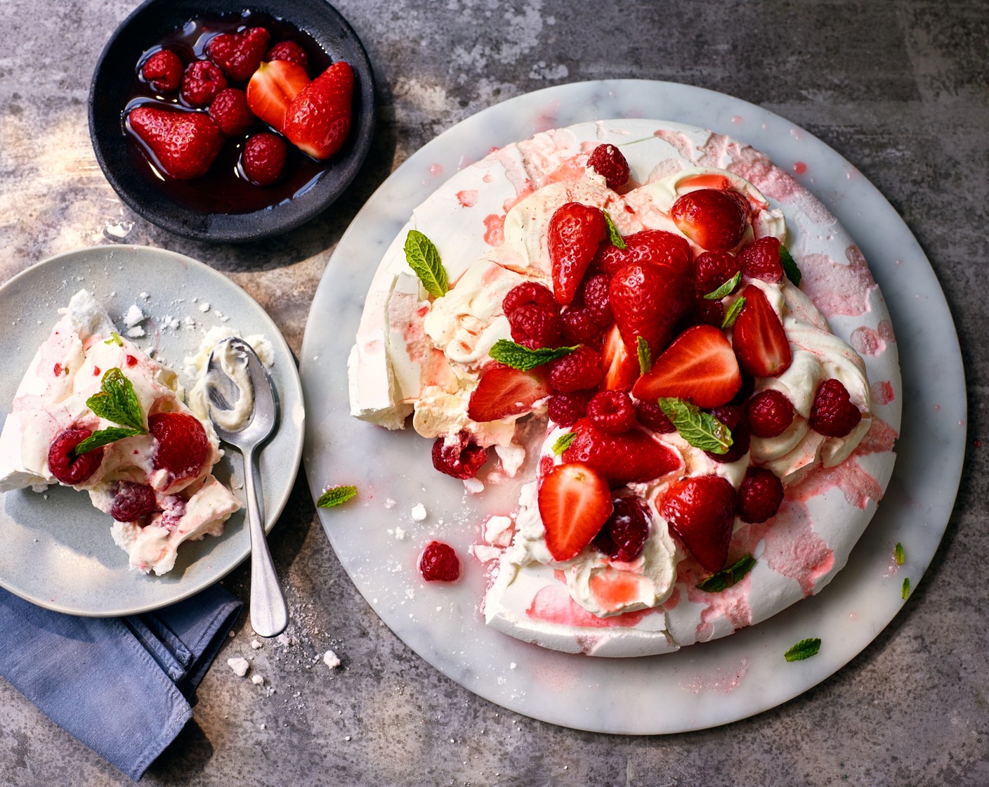 Easy Strawberry, Raspberry and Elderflower Pavlova | Recipes | M&S ...
