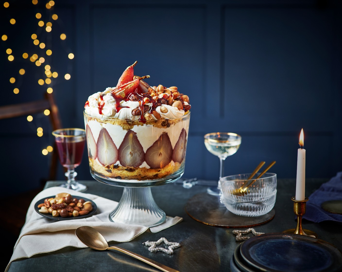 Mulled Pear and Panettone Trifle | Recipes | M&S Recipe | M&S
