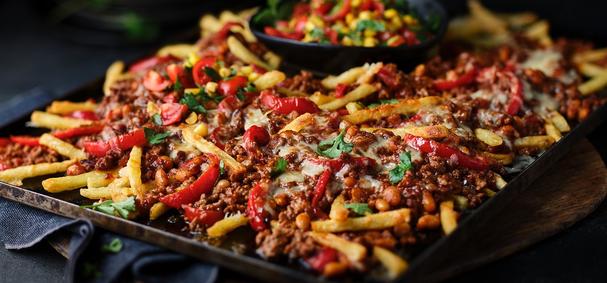Beef Chilli Cheese Loaded Fries Recipe | M&S Recipe | M&S