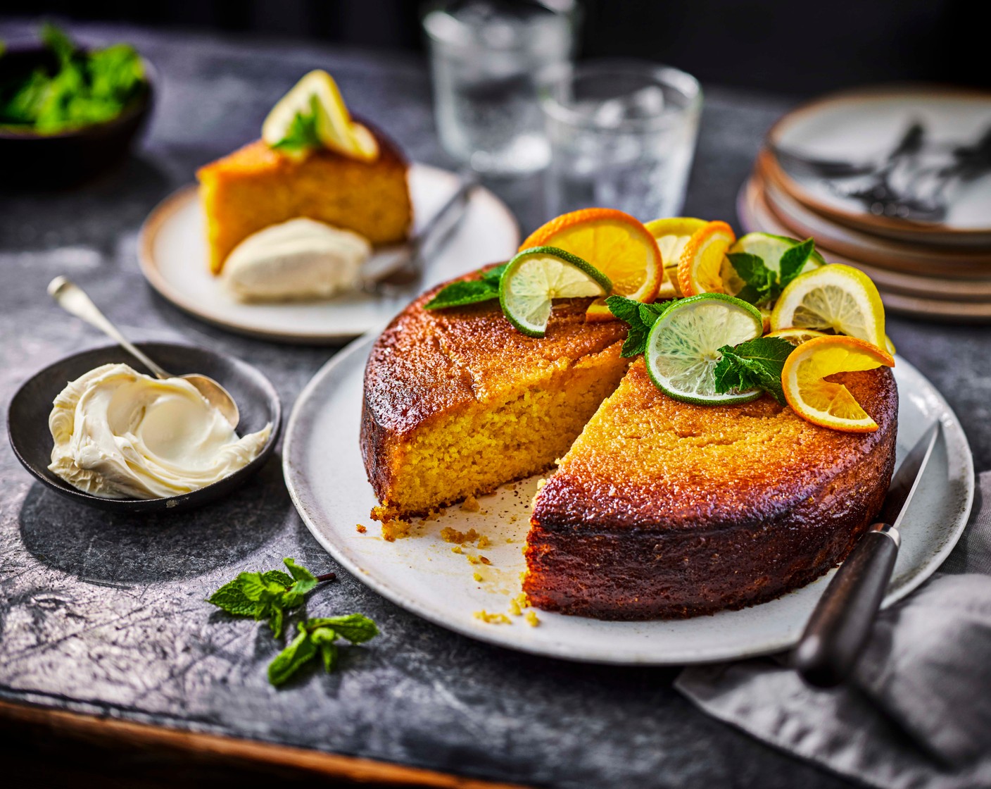 Orange, lemon and lime polenta cake Recipe | M&S