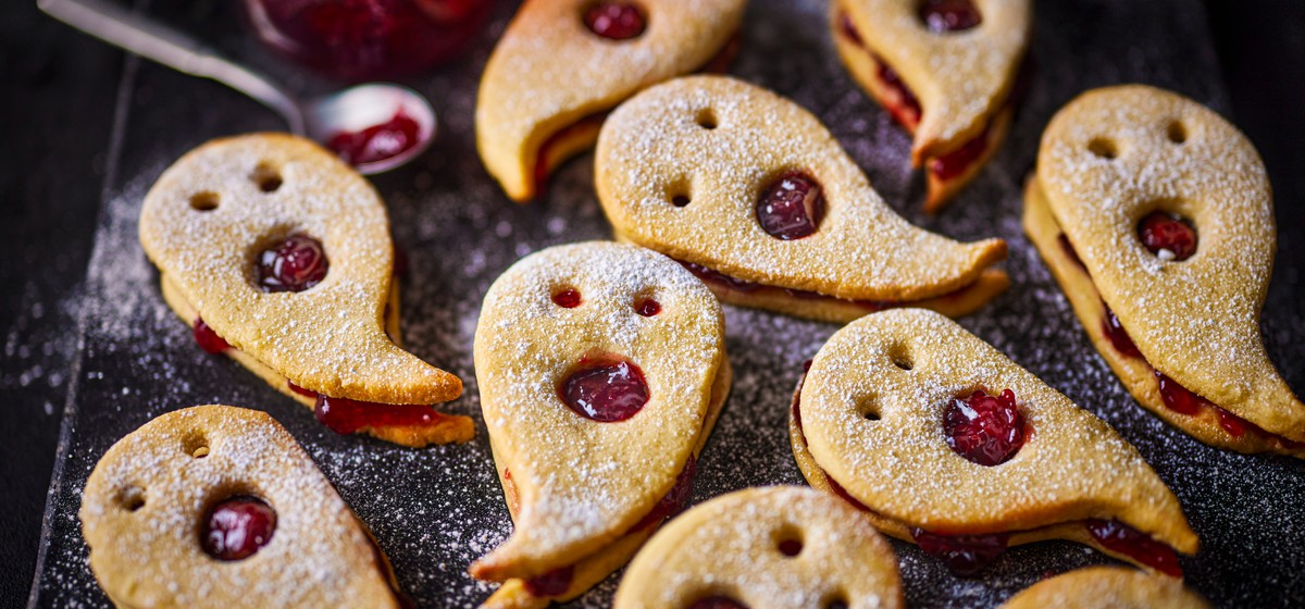 Ghost-Shaped Jam Biscuits Recipe | M&S Recipe | M&S