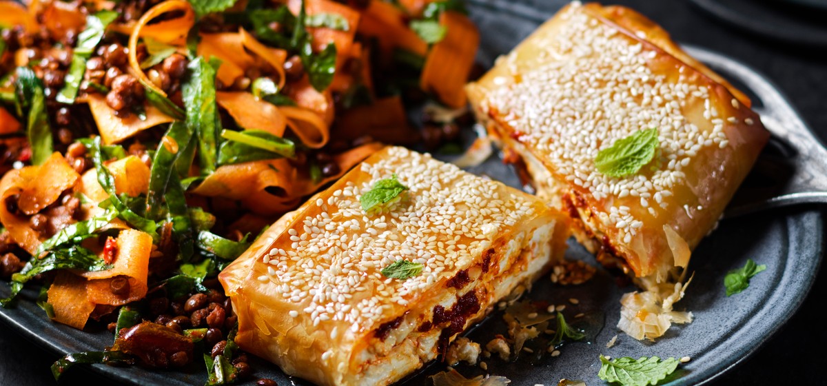 Hot Honey Feta Filo Parcel Recipe | M&S Recipe | M&S