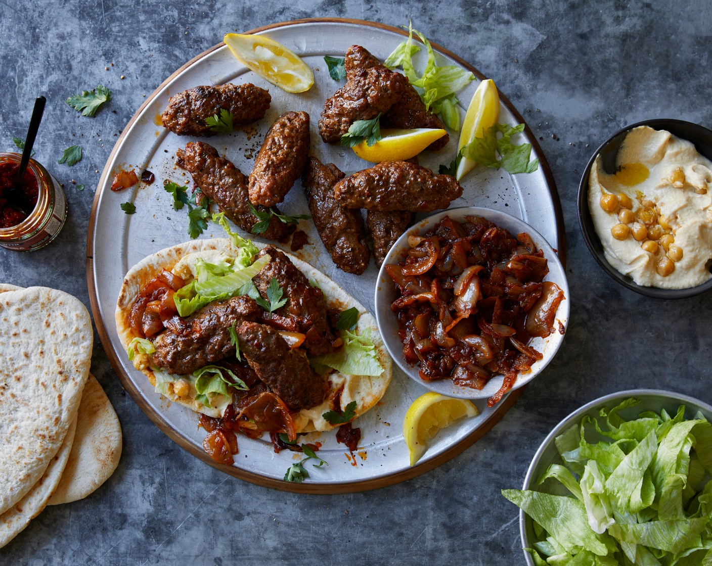 Harissa beef and houmous koftes Recipe | M&S