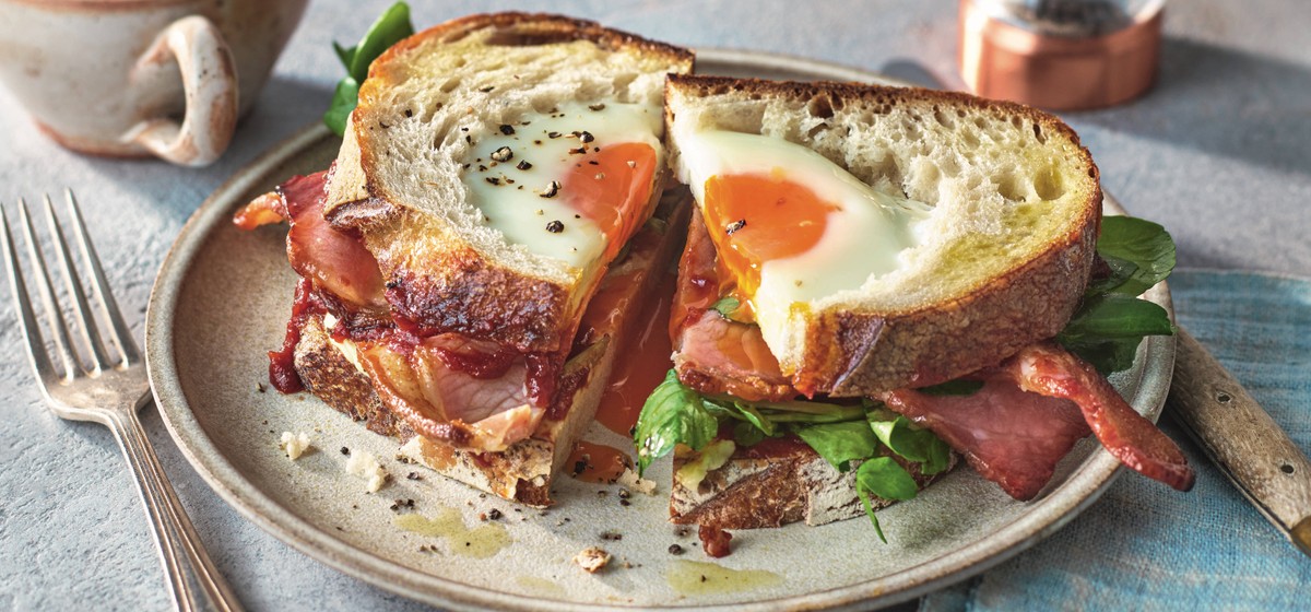 Sunny-side-up bacon sarnie Recipe | M&S