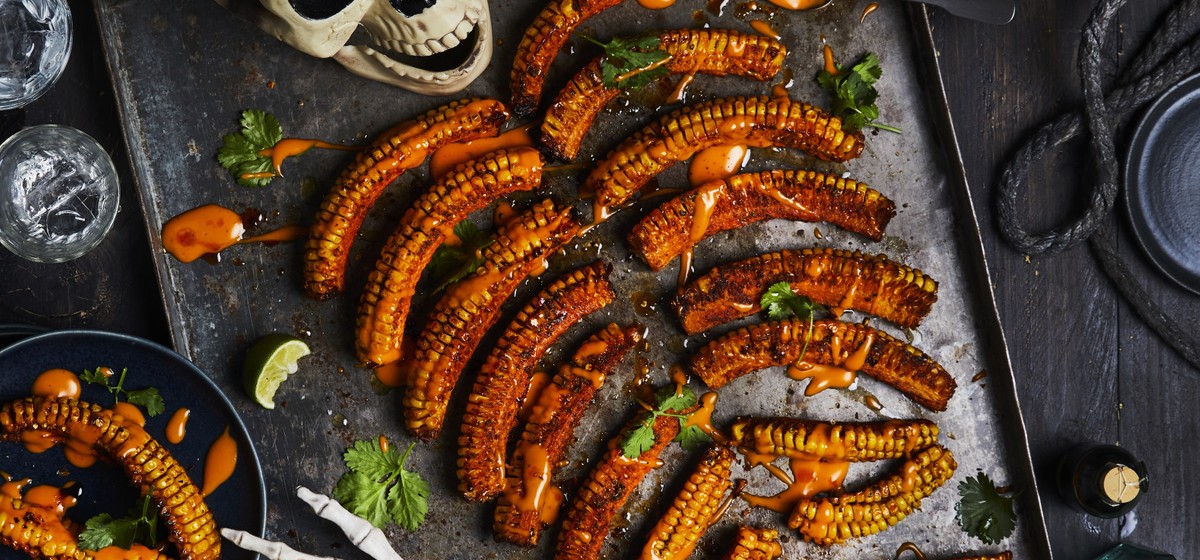 Seriously Spooky and Smoky Sweetcorn Ribs | Recipes | M&S Recipe | M&S