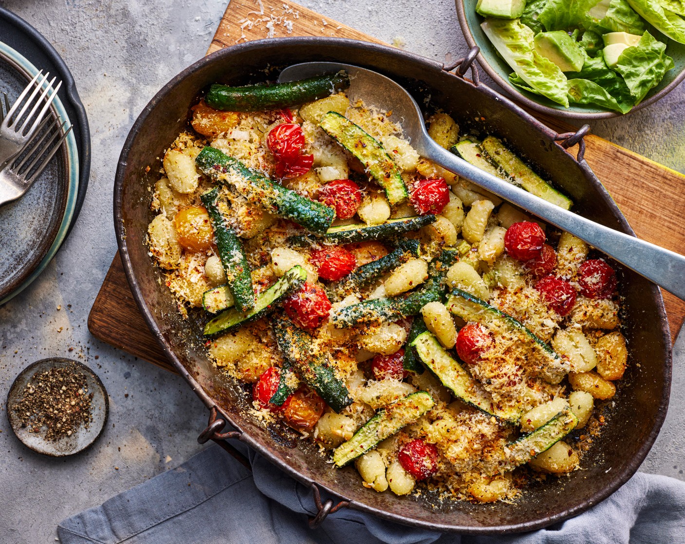 Lemony Baked Gnocchi with Baby Courgettes | Recipes | M&S Recipe | M&S