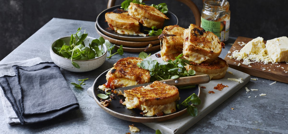 Gooey Cornish Cruncher cheddar toasties Recipe | M&S