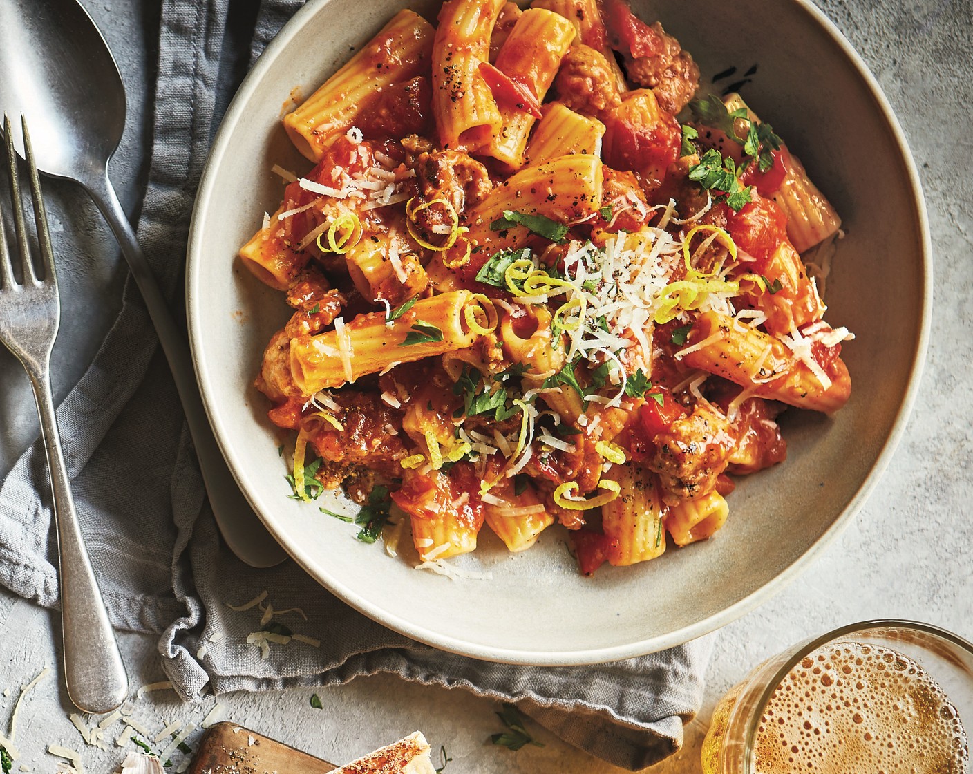Sausage and tomato rigatoni Recipe | M&S