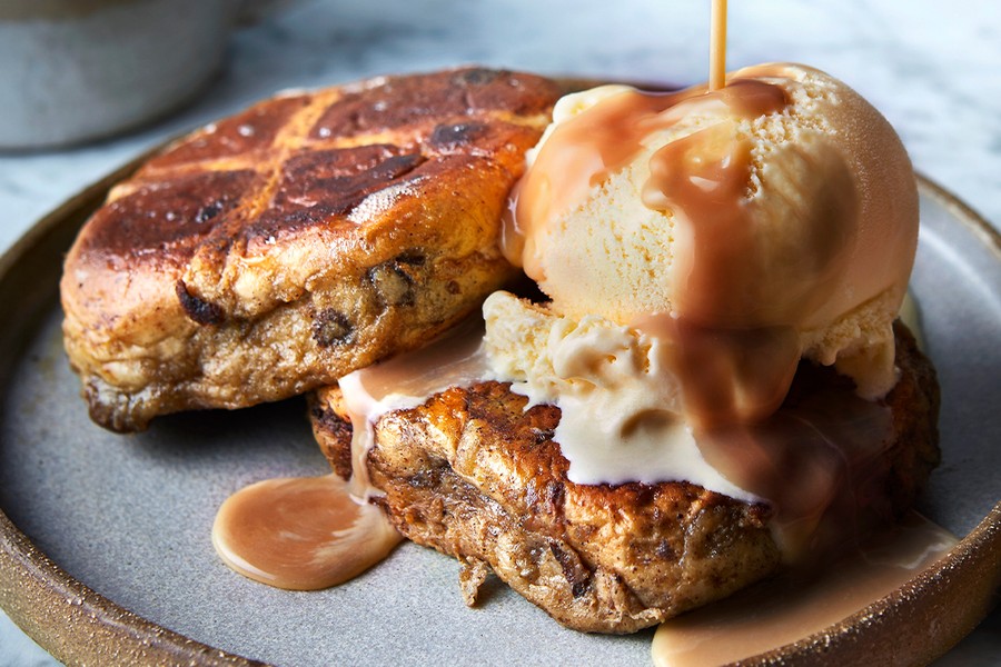 Hot Cross Bun French Toast Recipe | M&S Recipe | M&S