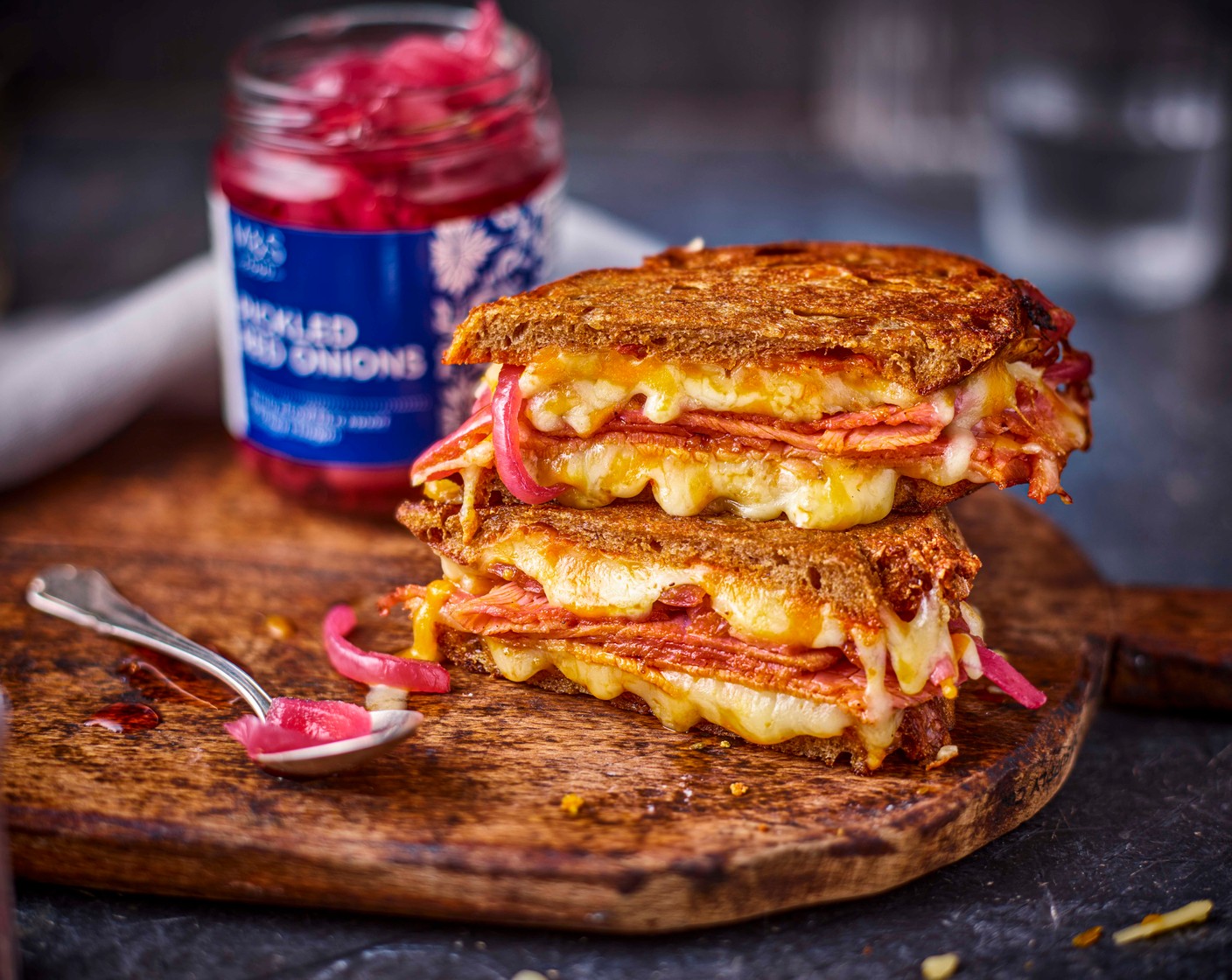Three-cheese and spiced ham toastie Recipe | M&S