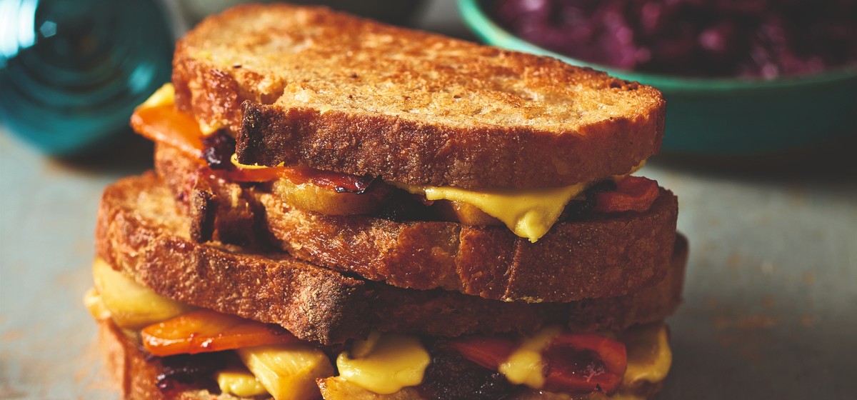 Smoky root vegetable, shallot and cranberry toastie Recipe | M&S
