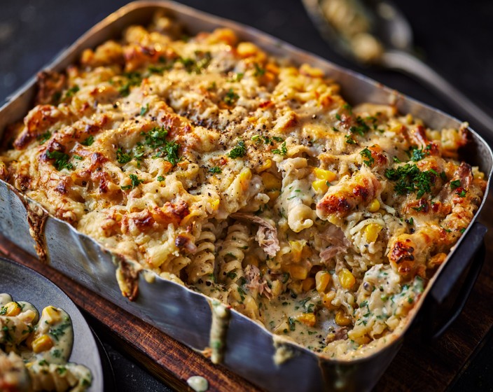 Tuna and Sweetcorn Pasta Bake Recipe | M&S Recipe | M&S