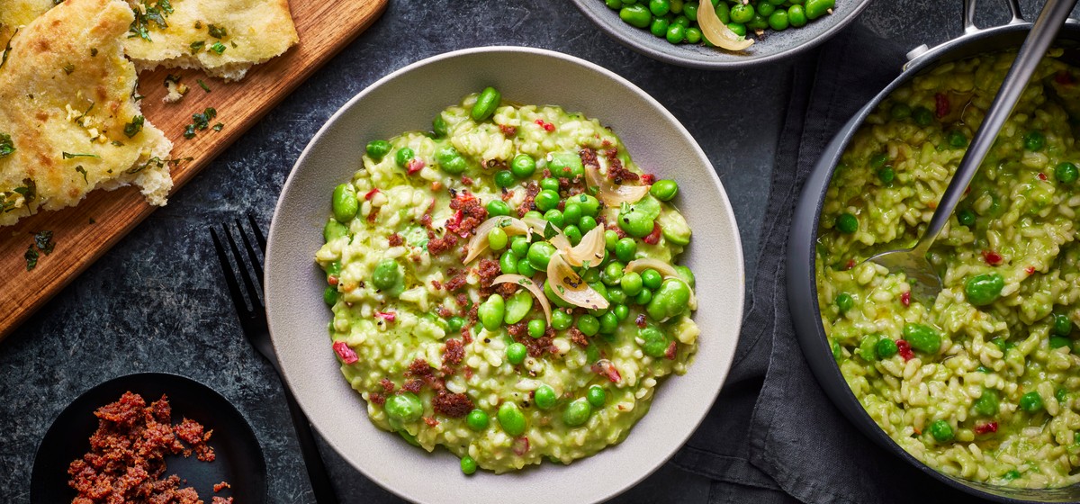 Pea and Broadbean Risotto | Recipes | M&S Recipe | M&S
