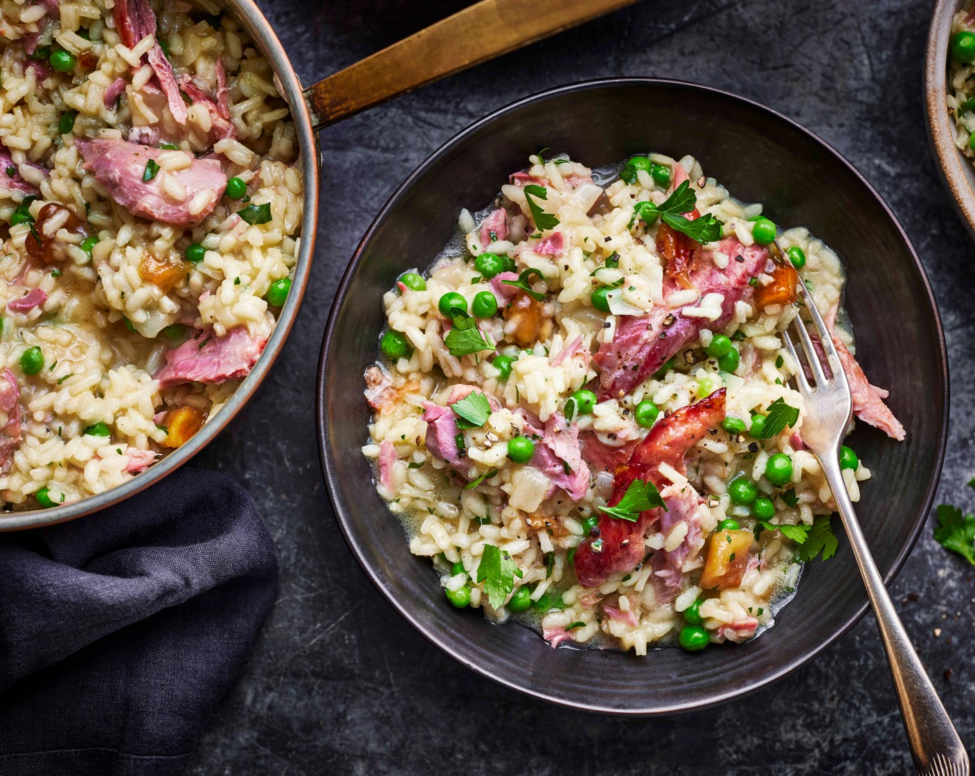 Pea and Slow Cooked Ham Hock Risotto | Recipes | M&S Recipe | M&S