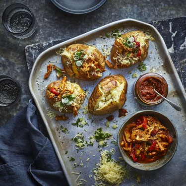 Spicy chicken jacket potatoes Recipe | M&S