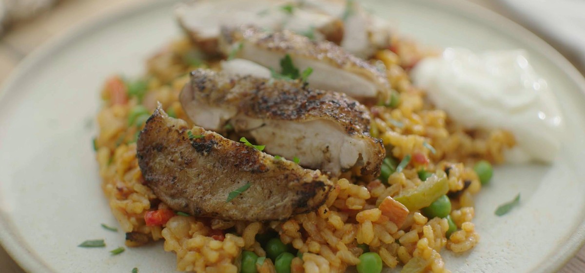 Barbecue Chicken and Rice Recipe | M&S Recipe | M&S
