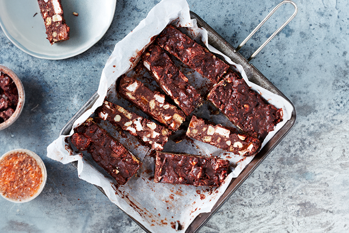 Walnut whip fridge cake Recipe | M&S