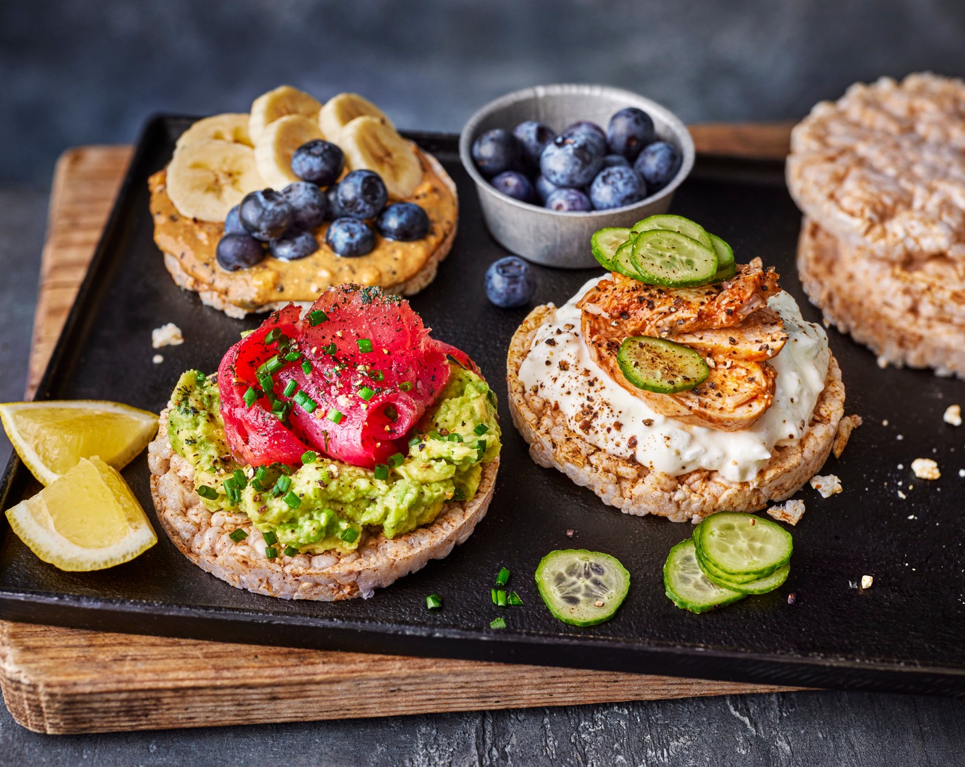 Loaded Rice Cake Lunch | Recipes | M&S Recipe | M&S