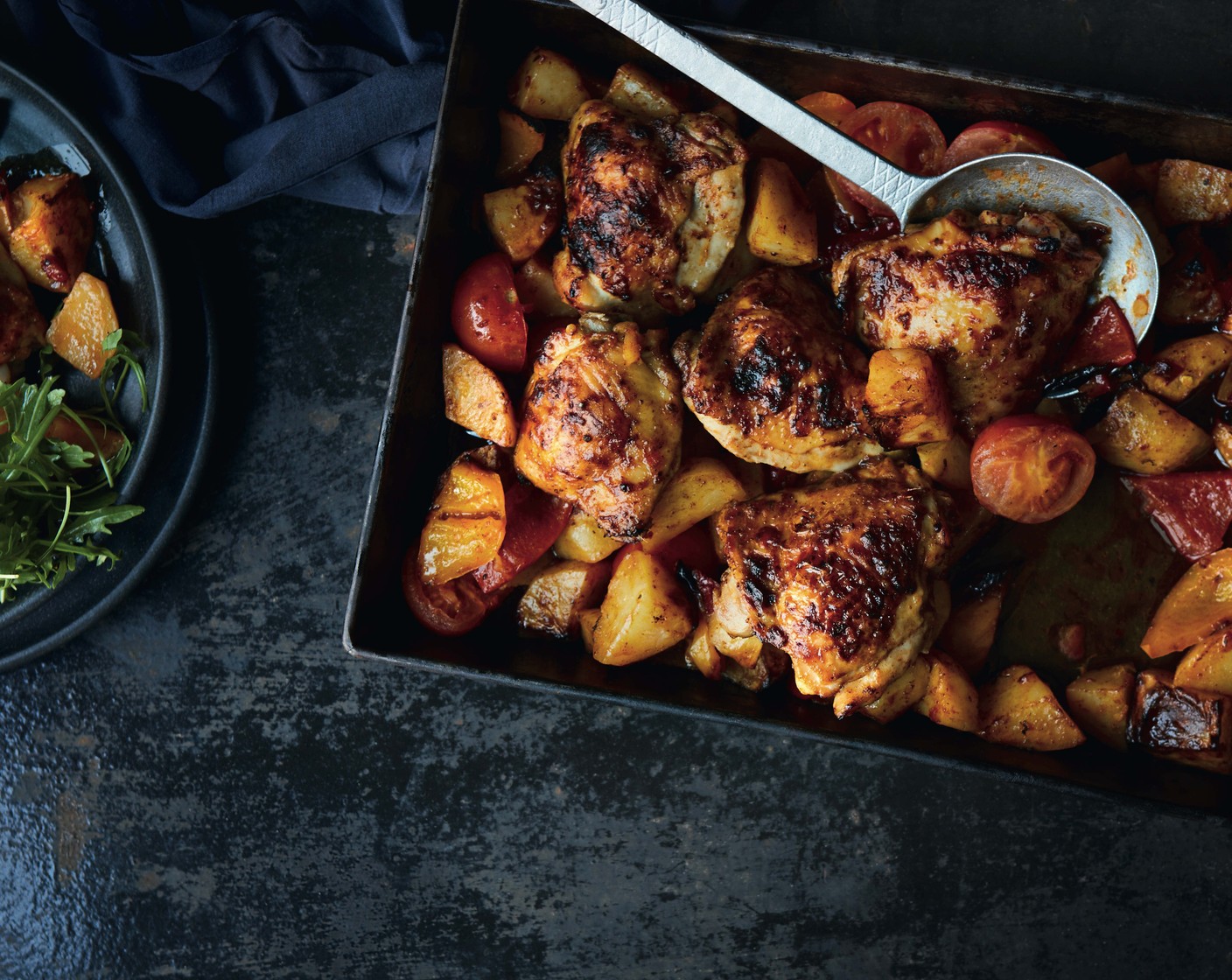 Five-ingredient fragrant chicken traybake Recipe | M&S