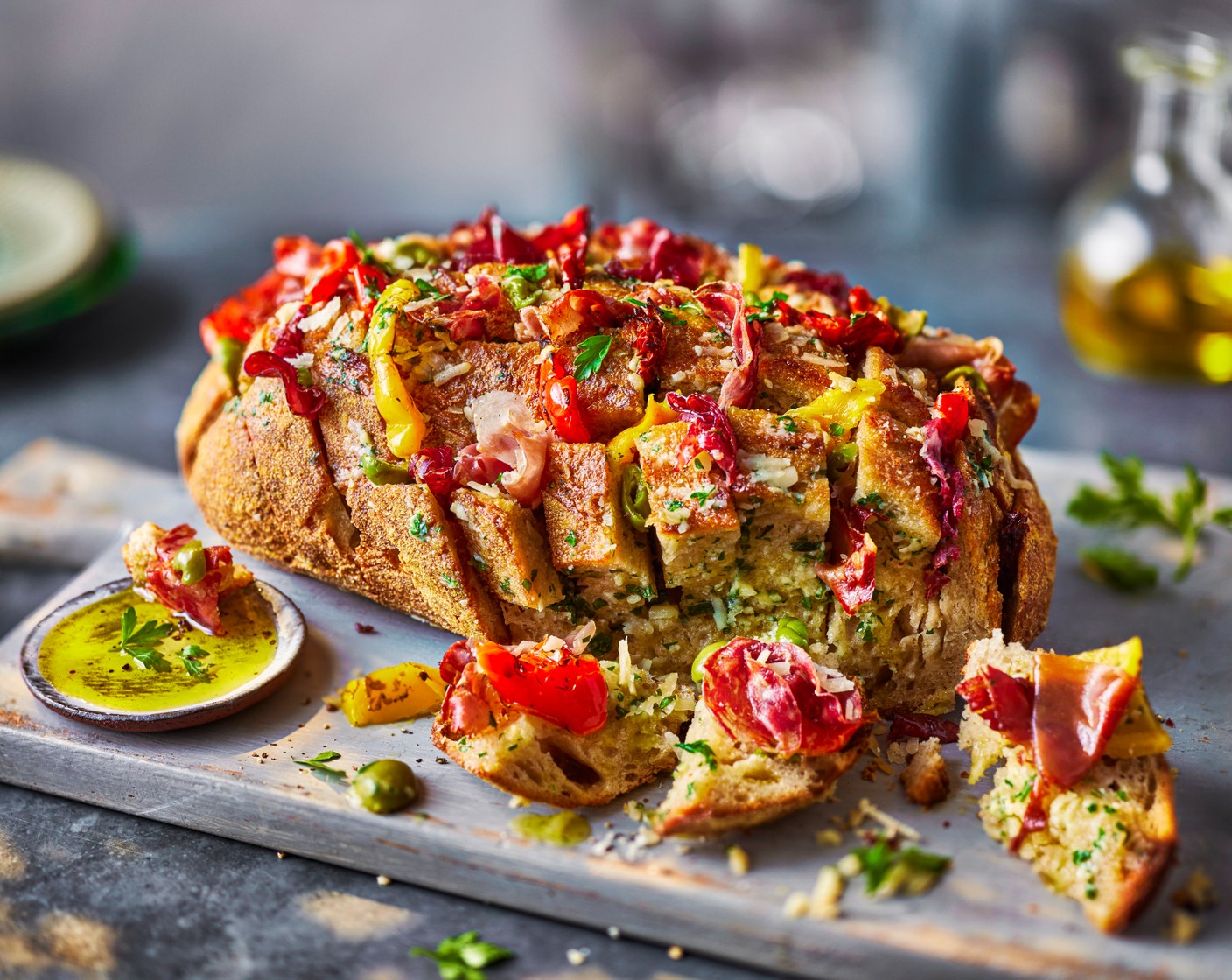 Hedgehog Antipasti Bread | Recipes | M&S Recipe | M&S