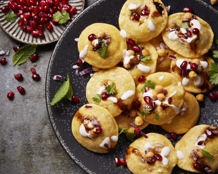 Chat Bombs with Tamarind Chutney | Recipes | M&S Recipe | M&S