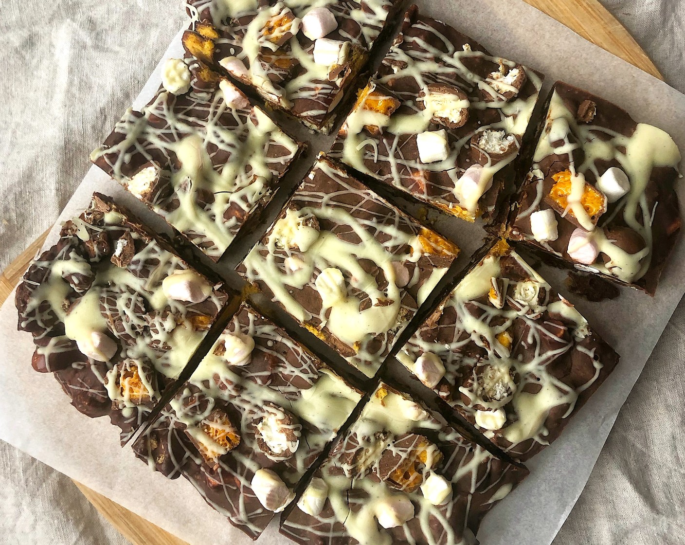 Toffee and honeycomb fridge cake Recipe | M&S