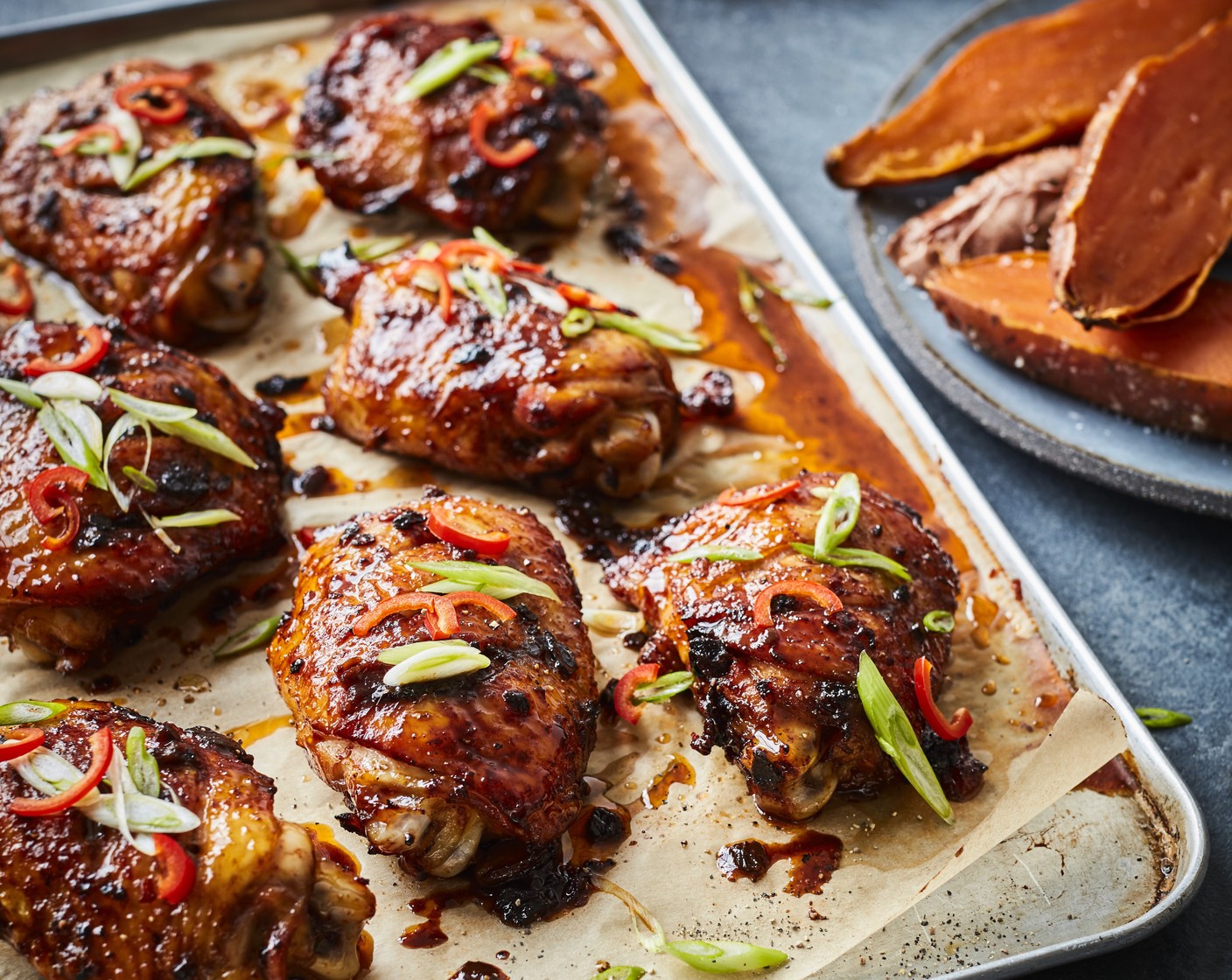 Sticky BBQ chicken thighs | Recipes | M&S Recipe | M&S