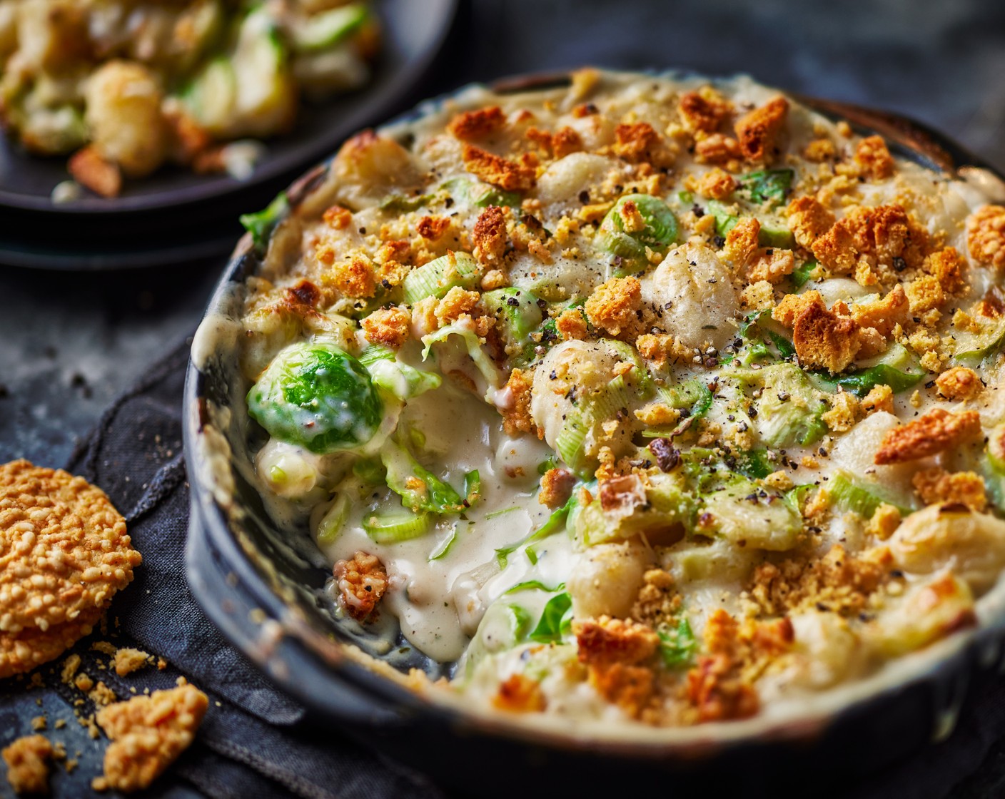 Cheesy Brussels Sprout Gnocchi Pie | Recipes | M&S Recipe | M&S