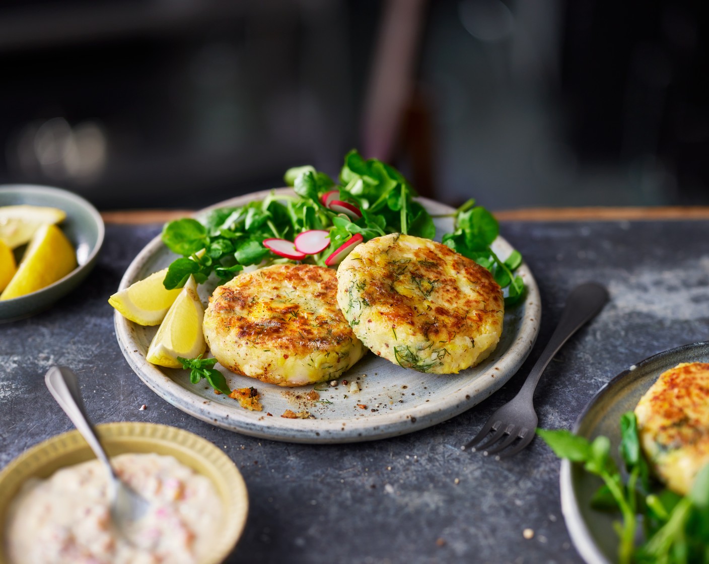 Warm Haddock Fish Cakes with Watercress | Recipes | M&S Recipe | M&S