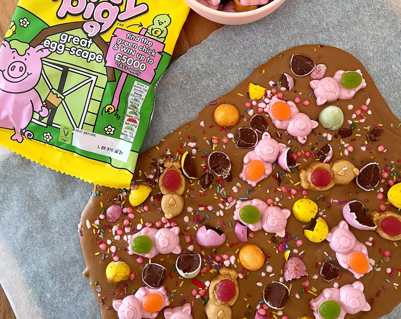 Percy Pig Easter Chocolate Bark | Recipe | M&S Recipe | M&S